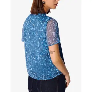 Whistles Ditsy Floral-print V-neck Blouse - Multi-coloured