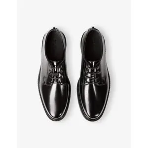The Kooples Leather Derby Shoes With Skull Charm