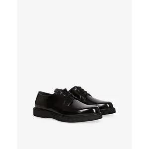 The Kooples Leather Derby Shoes With Skull Charm