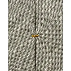 Eton Woven Linen And Silk Neck Tie - Mid Green