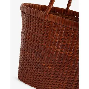 Dragon Diffusion B Weave Small Leather Tote Bag