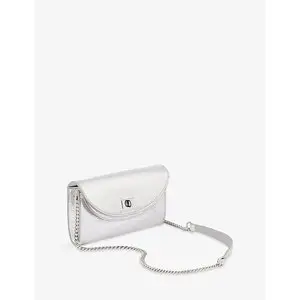 Sandro Mambo Metallic-leather Clutch Bag