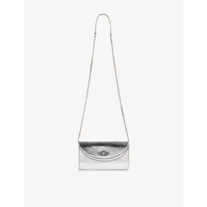 Sandro Mambo Metallic-leather Clutch Bag