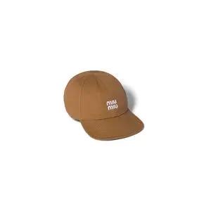 Miu Miu Drill Baseball Cap - Cork Beige