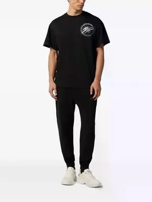 PLEIN SPORT Logo Patch Jogging Trousers - Black