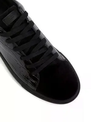 Kurt Geiger Croc Embossed Lace-up Sneakers