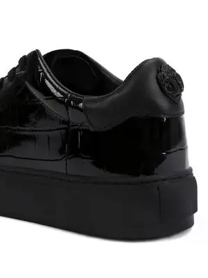 Kurt Geiger Croc Embossed Lace-up Sneakers
