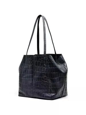 Bimba Y Lola Embossed Leather Tote Bag