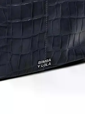 Bimba Y Lola Embossed Leather Tote Bag
