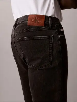 Calvin Klein Slim Denim Shorts - Ck Essential Black