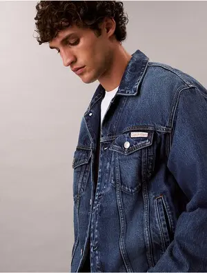 Calvin Klein 90s Denim Trucker Jacket - Horizon