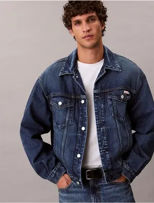Calvin Klein 90s Denim Trucker Jacket - Horizon