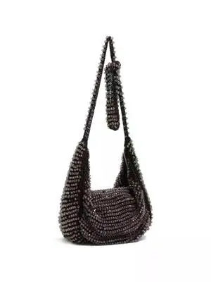 Bimba Y Lola Beaded Zip Shoulder Bag