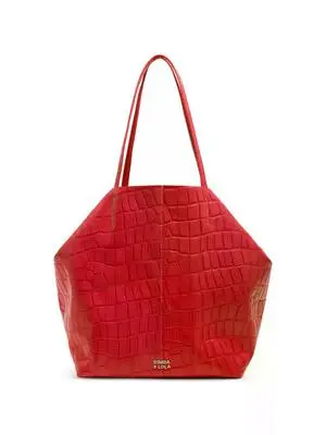 Bimba Y Lola Large Embossed-leather Tote Bag