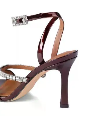 Kurt Geiger Crystal-embellished Stiletto Sandals - Red