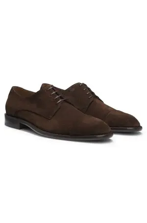 BOSS Suede Cap-toe Derby Shoes