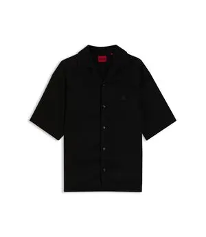 Hugo Oversize-fit Shirt With Stacked Logo