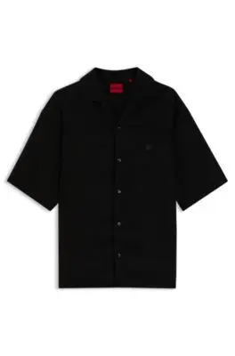 Hugo Oversize-fit Shirt With Stacked Logo