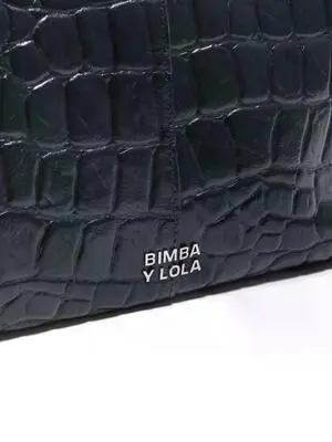 Bimba Y Lola Large Croc-embossed Tote Bag
