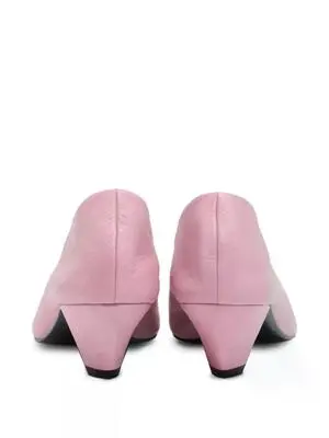 Bimba Y Lola Pointed-toe Leather Pumps - Pink