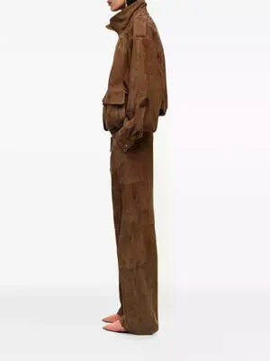 Bimba Y Lola Suede Wide Leg Pants