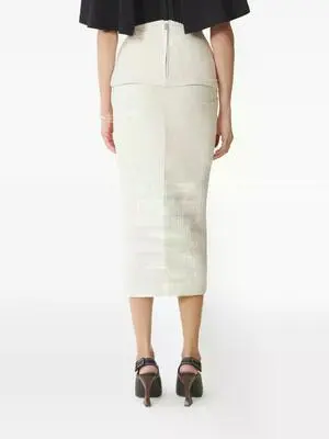 LANVIN Ruched-detail Midi Skirt