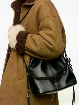 Bimba Y Lola Leather Tote Bag - Black