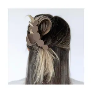 HEADBANDS OF HOPE Matte Dot Claw Clip - Brown