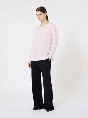 Max Mara Silk Crêpe De Chine Blouse - Pink