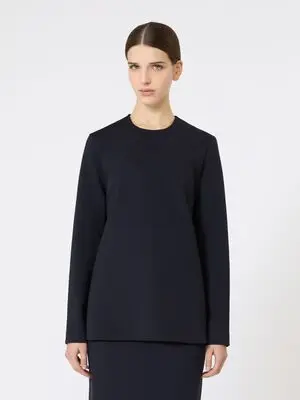 Max Mara Scuba Jersey Crew-neck T-shirt