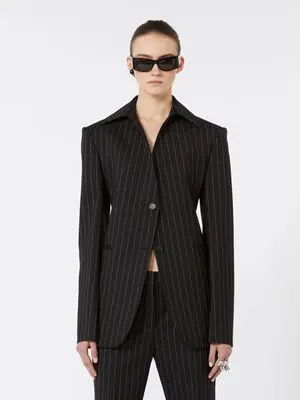 Max Mara Slim-fit Pinstripe Blazer
