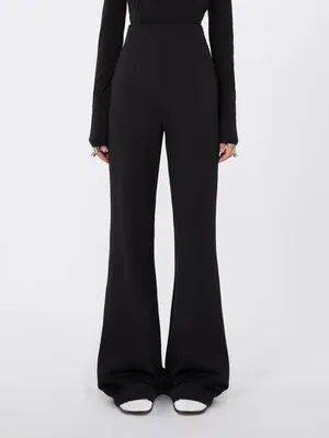 Max Mara Flared Trousers In Stretch Jersey
