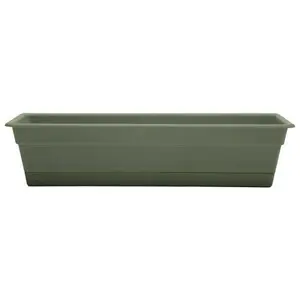 BLOEM 24" Dura Cotta Window Box Planter - Green