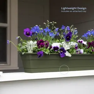 BLOEM 24" Dura Cotta Window Box Planter