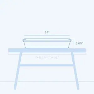 BLOEM 24" Dura Cotta Window Box Planter