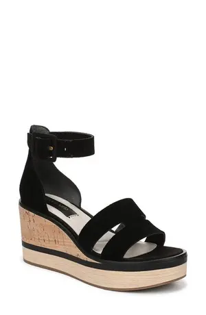 Franco Sarto Madaya Platform Wedge Sandal - Black