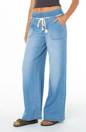 Roxy Drawstring Denim Pants