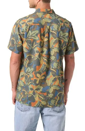 O'Neill Standard Fit Og Floral Print Short Sleeve Button-up Shirt