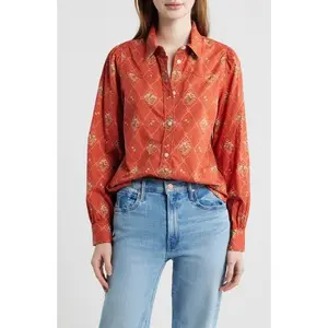 Pendleton Winona Puff Sleeve Western Shirt