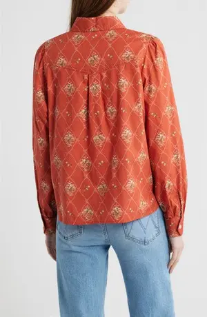 Pendleton Winona Puff Sleeve Western Shirt