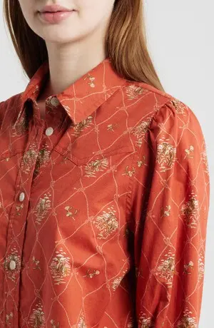 Pendleton Winona Puff Sleeve Western Shirt