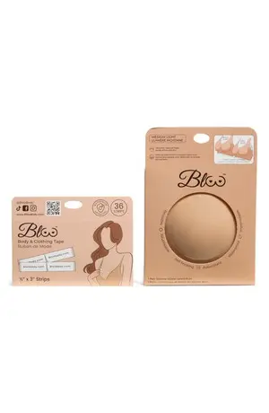 BLOO Everyday Confidence Waterproof Silicone Nipple Covers & Fashion Tape Kit - Medium-light