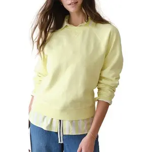 Marine Layer Cloud 9 Fleece Reversible Sweatshirt - Citron