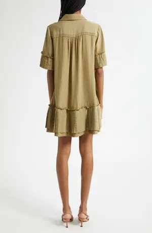 Ramy Brook Tabitha Short Sleeve Shirt Dress