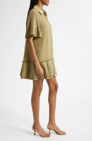 Ramy Brook Tabitha Short Sleeve Shirt Dress