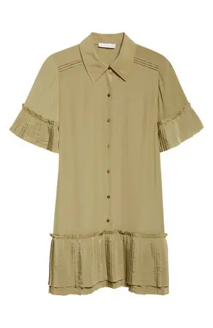Ramy Brook Tabitha Short Sleeve Shirt Dress