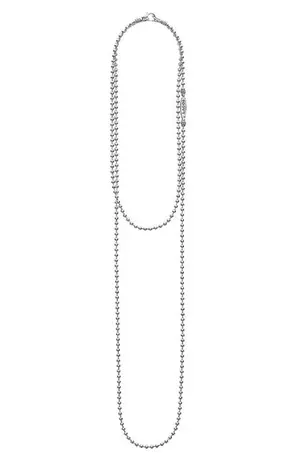 Lagos Signature Caviar Sterling Necklace