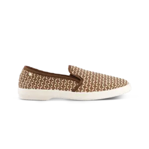 Rivieras Classic Woven Leatherette Slip-on Loafer - Brown