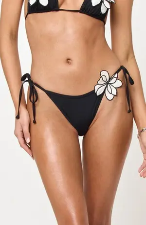 L*Space Levy Full Coverage Bikini Bottoms - Black
