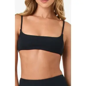 L*Space Presley Rib Bikini Top - Black
